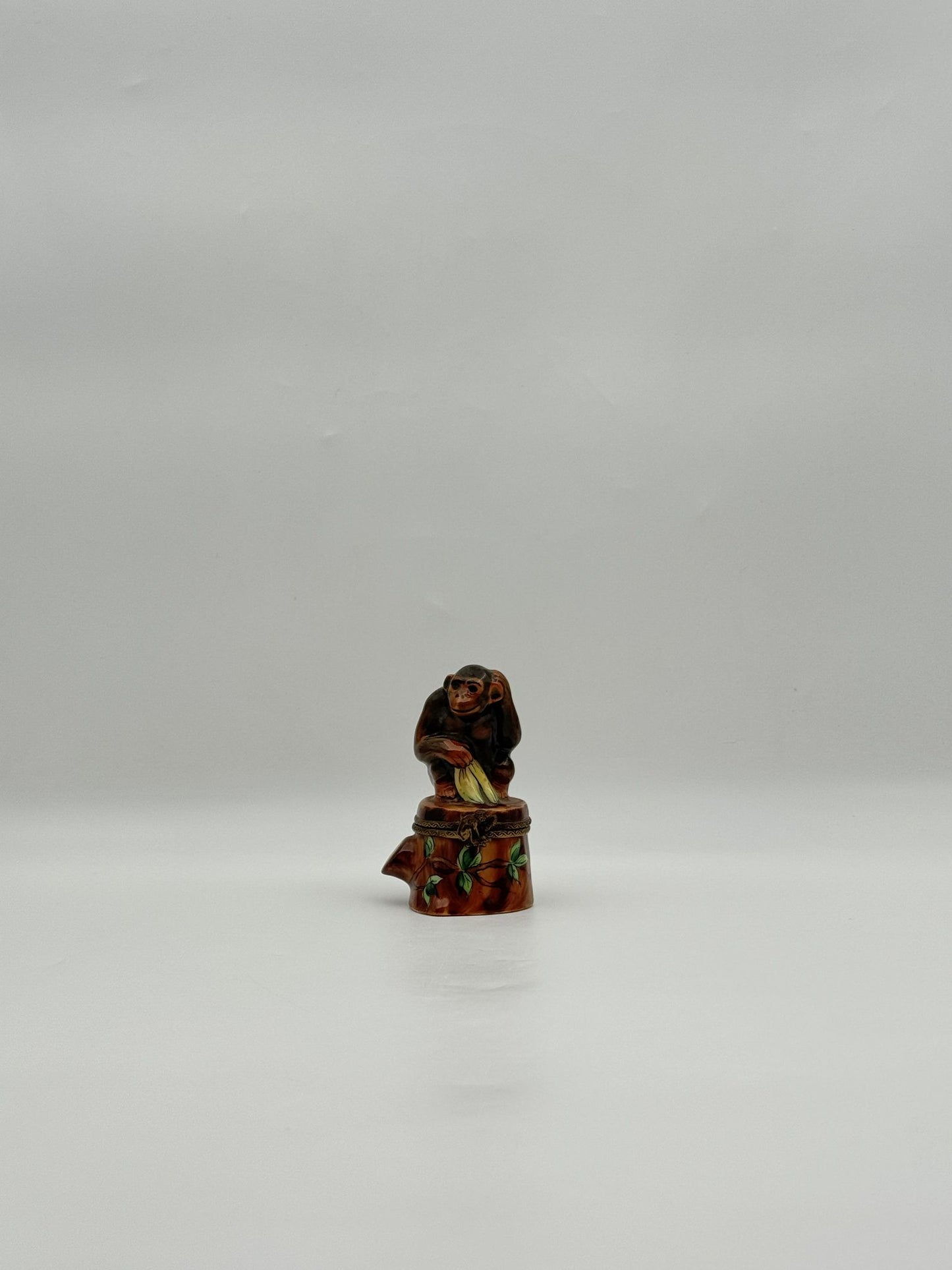 Limoges Box France Monkey on Stump Figurine by Rochard – Freighthouse ...