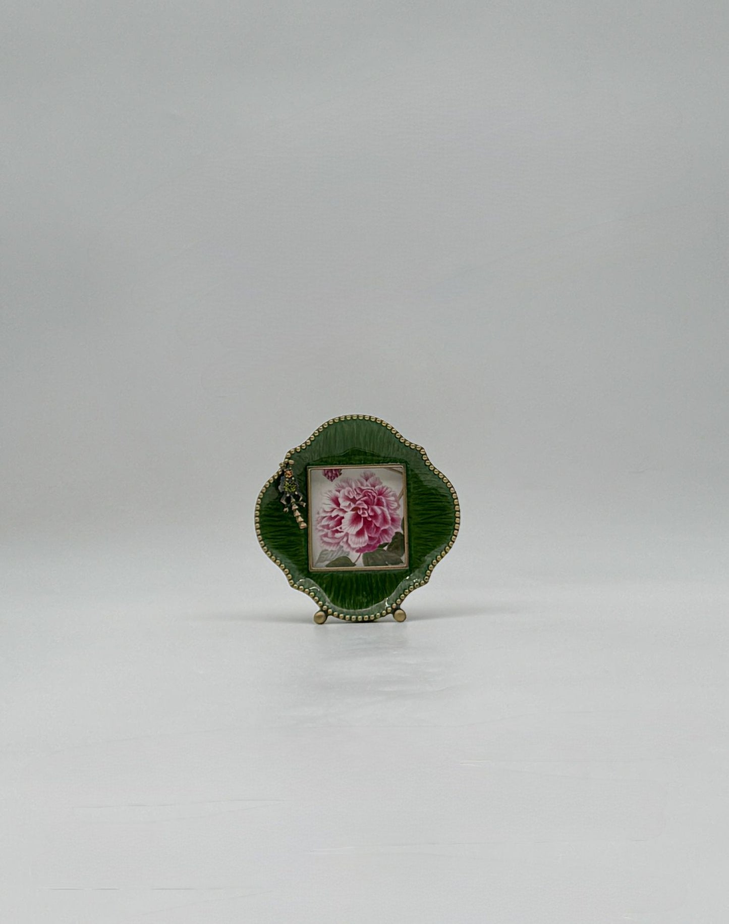 Jay Strongwater Mini Square Frame with Green Enamel, Bug & Swarovski ...